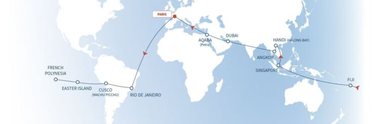 Discover the Globe with 22-day Round the World Flight