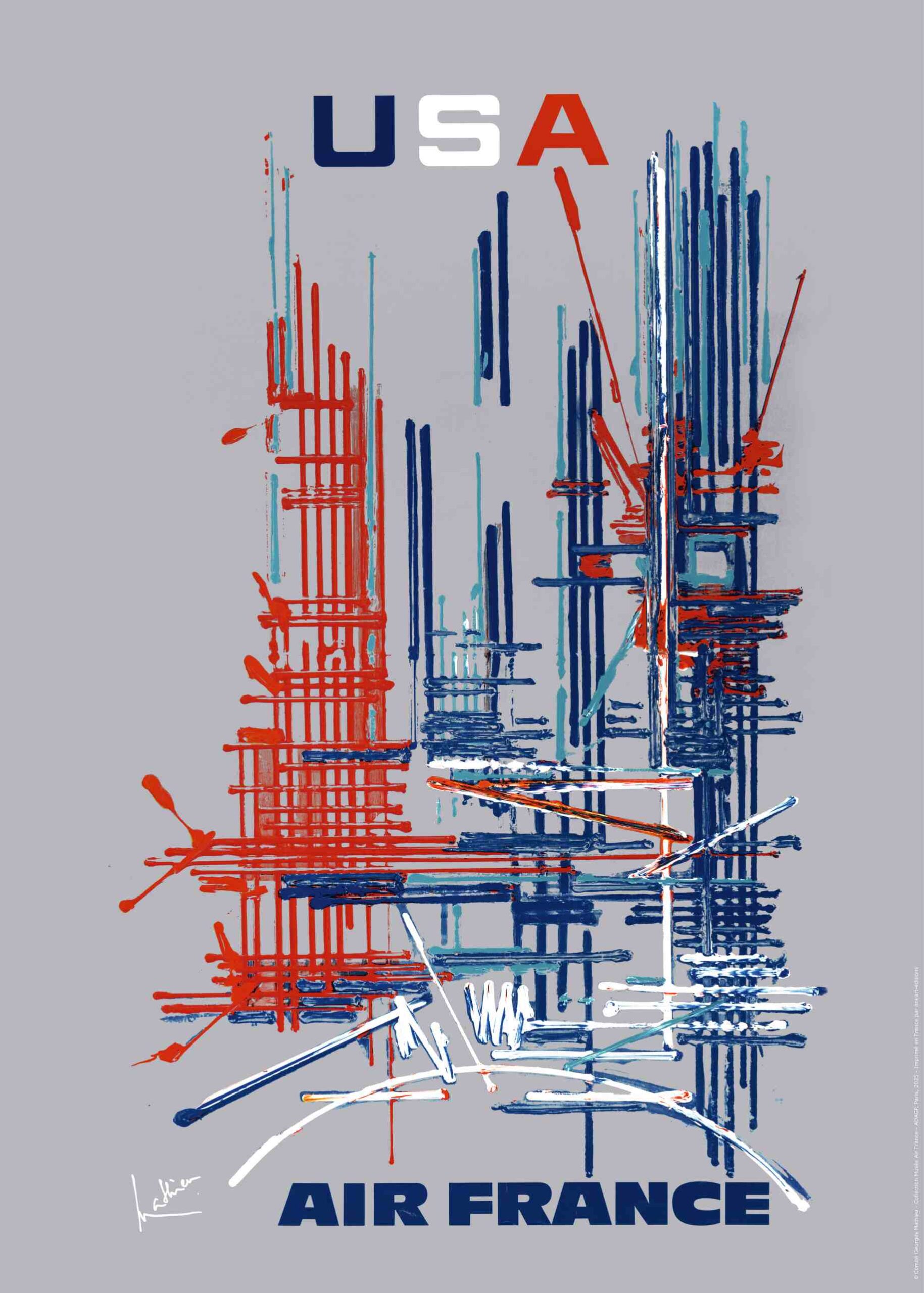 Air France Reissues Georges Mathieu’s Iconic 1967 Advertising Posters